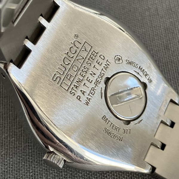 2010 Swatch Irony, Day/Date Swiss Made Stainless Steel Quartz Watch ...