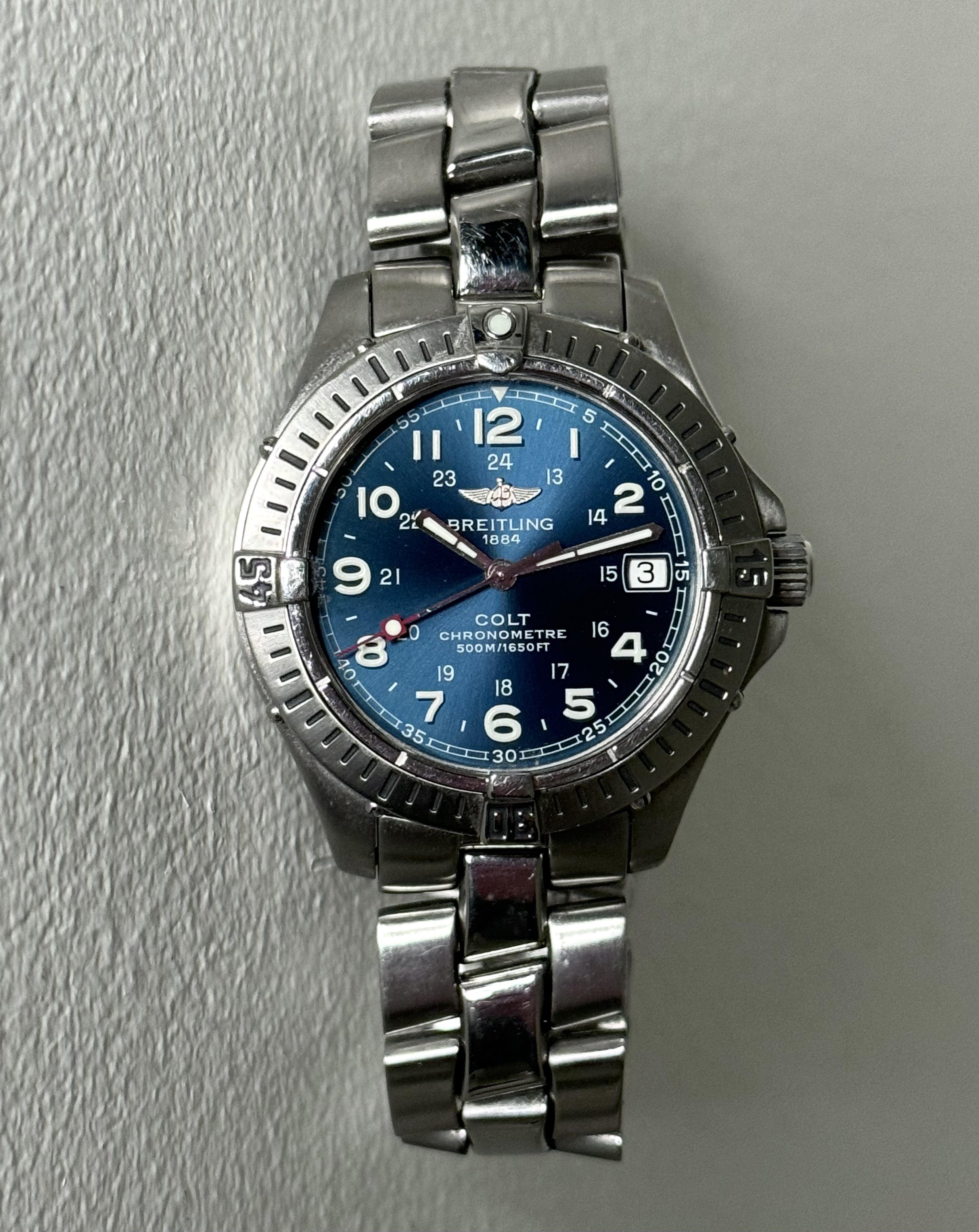 [WTS] Breitling Colt Blue 38mm A74350 | WatchCharts Marketplace