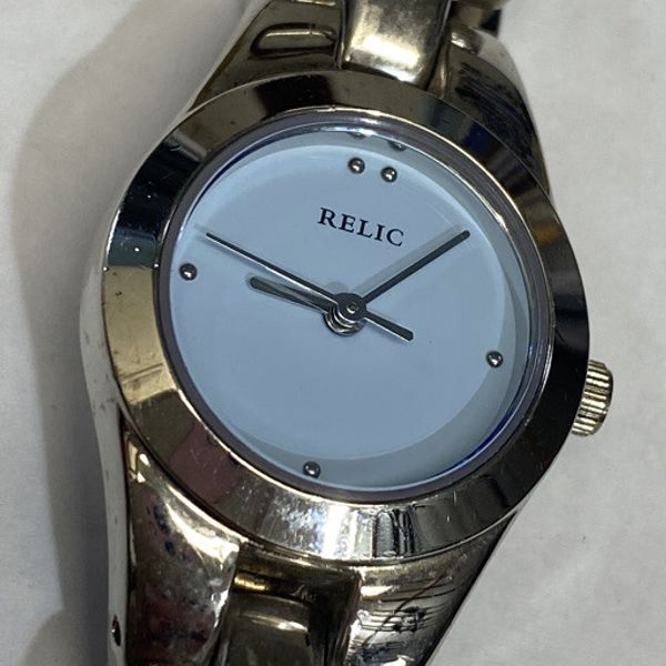 Relic By Fossil Womens Watch Silver Tone Blue Dial New Battery ...