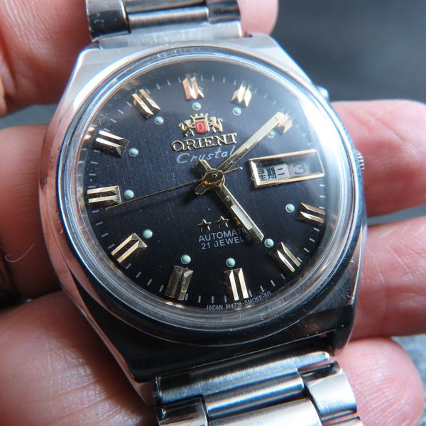 Japan Orient Three Star Daydate Automatic Men Watch | WatchCharts ...