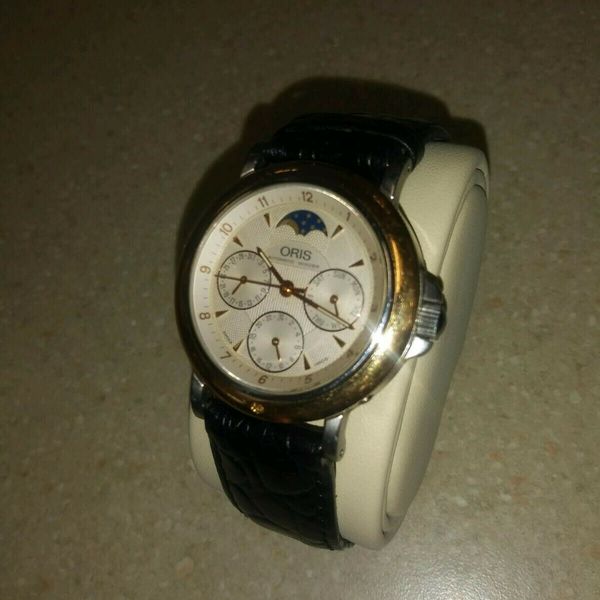 Great condition Oris Complication Moonphase 7434 automatic watch ...