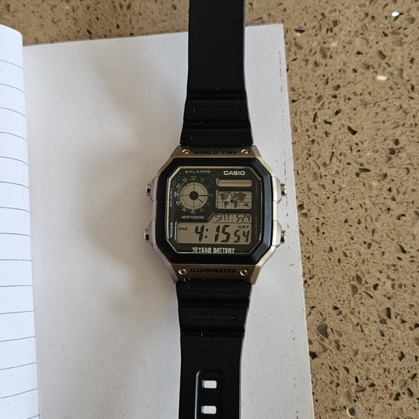 Casio World Time Watch Immaculate Condition | WatchCharts Marketplace