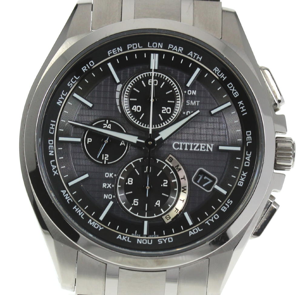 [CITIZEN] Citizen Atessa Direct Flight Eco Drive AT8040-57E Solar Radio ...