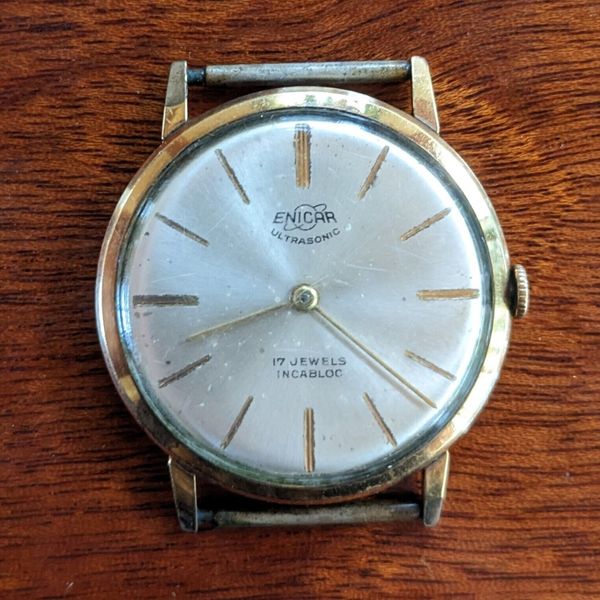 Enicar Ultrasonic 17 Jewel Swiss Watch Gold Plated AntimagneticÂ ...