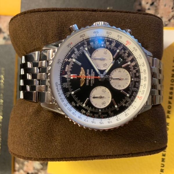 Breitling Navitimer 01 43MM Black Dial FULL KIT AB0120 WARRANTY ...