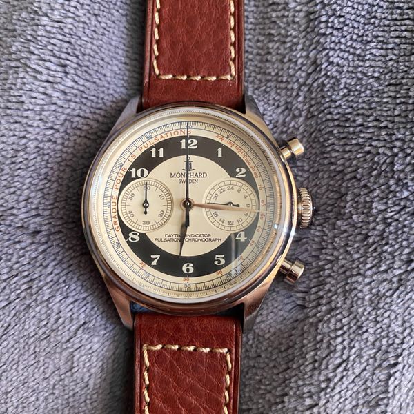 [WTS] Monchard Pulsations Chronograph - Tuxedo | WatchCharts Marketplace