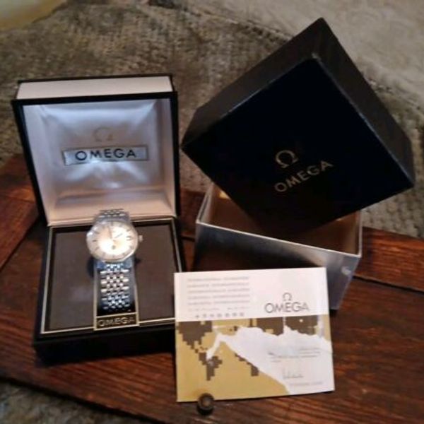 Vintage Omega Automatic Stainless Steel Retirement Watch ! Original Box ...