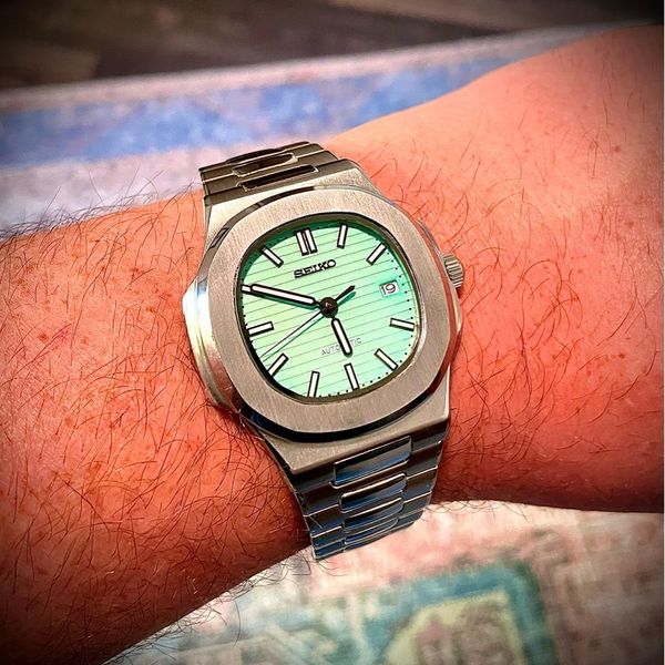 [$450 USD] [$450 USD] Fs: Custom Seiko Mod 5711 Homage Tiffany Dial ...