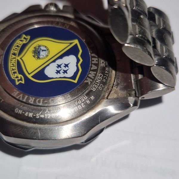 Citizen Men's Eco-Drive Atomic Blue Angels Skyhawk Titanium Watch ...