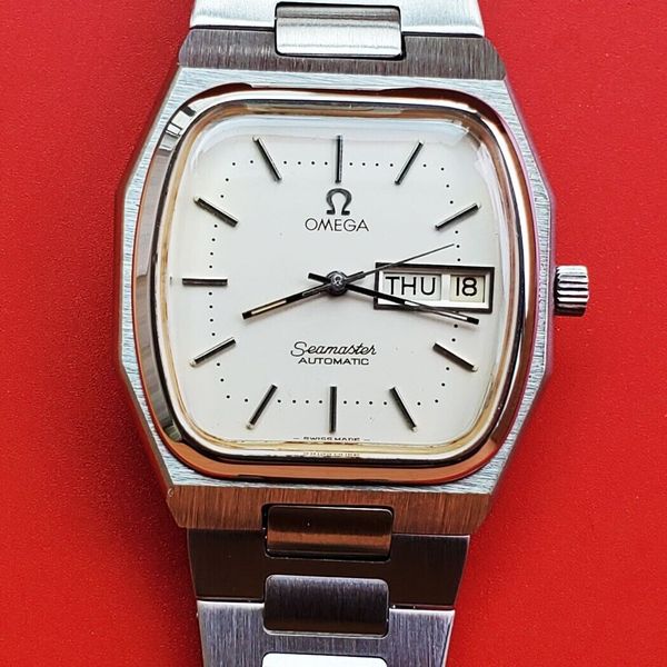 VINTAGE 1978 MEN OMEGA SEAMASTER CAL 1020 SS AUTOMATIC DAY DATE ...