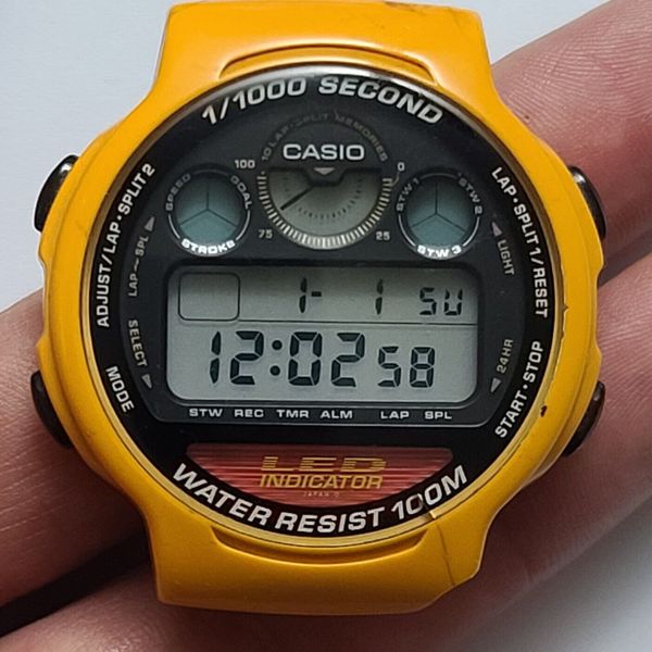 Casio LED-20 Module 1016 Vintage Rare Japan Quartz Watch for Parts or ...
