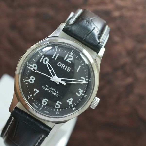 Beautiful Oris Hand Wind 17 Jewels FHF ST- 96 Mechanical Men's Wrist ...