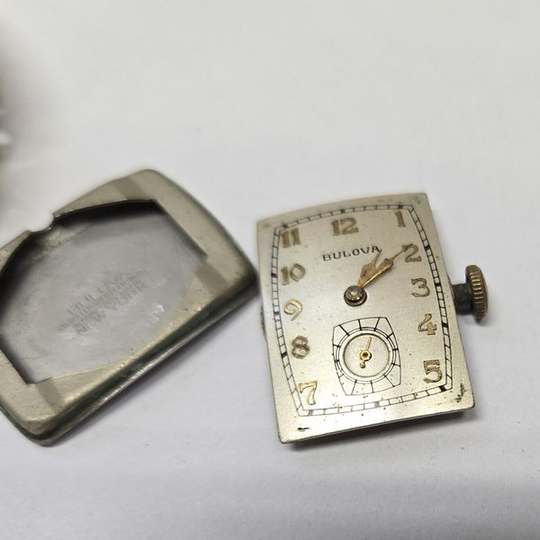 Vintage Bulova men's wristwatch 17 jewels 8AE gold flex band ...