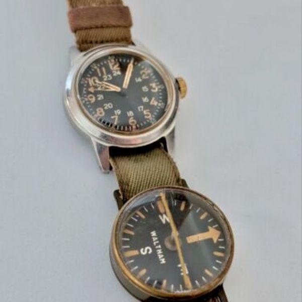 Vintage Elgin Military WWII , Waltham Compass, Mechanical Manual ...