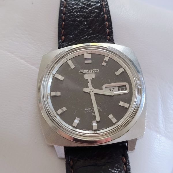 Seiko 5 Square Shape Automatic Gents Watch Cal 6119C Vintage ...