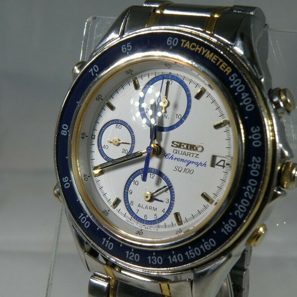 MEN'S SEIKO 7T32-6B5A CHRONOGRAPH WATCH - VGC - RARE MODEL - BOXED ...