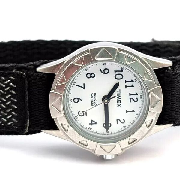 TIMEX Time Machines Time Teacher Kids Quartz Watch Black Nylon Sports ...