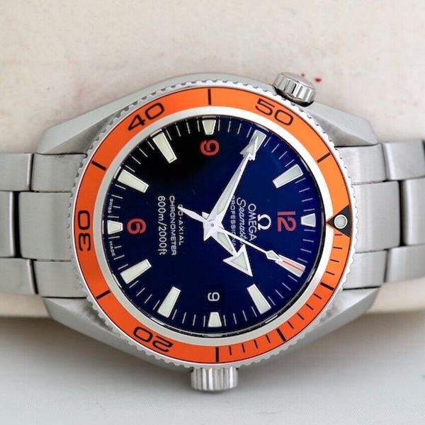 Omega Seamaster Planet Ocean Orange Bezel - 42mm Co-Axial Automatic ...
