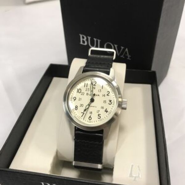 BULOVA Automatic Hack Watch Military Style Men's Watch - 96A246 MSRP ...