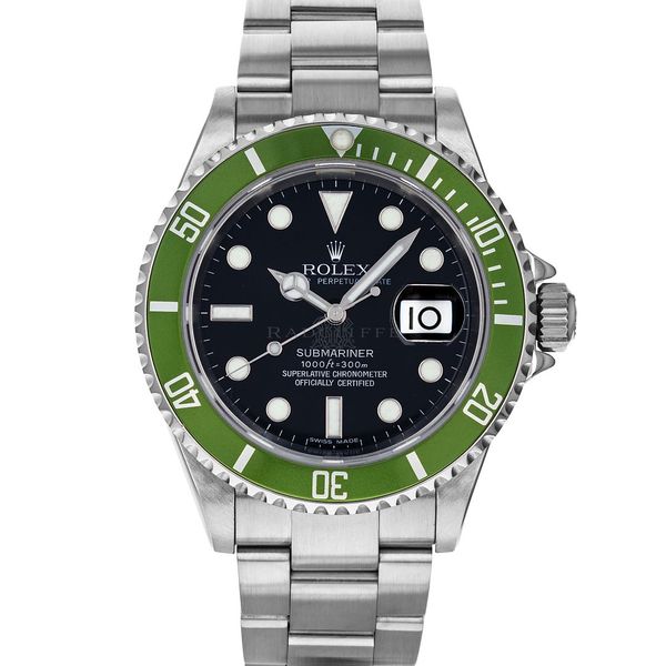 FS- Rolex 16610 Z Submariner Kermit Anniversary Sub LV Box RSC Papers ...