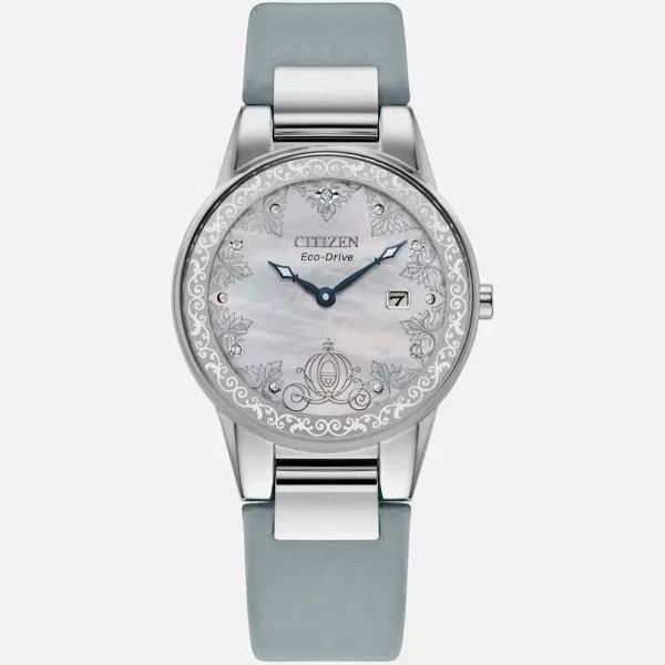Citizen Eco-Drive Disney Cinderella Box Set S. Steel Quartz Watch ...