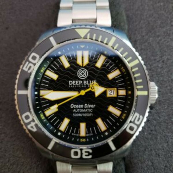 Deep Blue Ocean Diver Men's Automatic Dive Watch | WatchCharts Marketplace