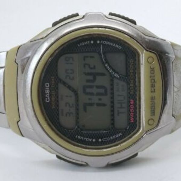Casio WaveCeptor WV-58A (3054) Atomic World Time 43mm Watch Stainless ...
