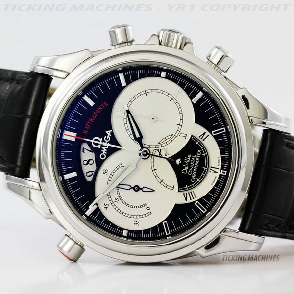 SOLD Omega DeVille Chronoscope Co-Axial Rattrapante Column Wheel ...