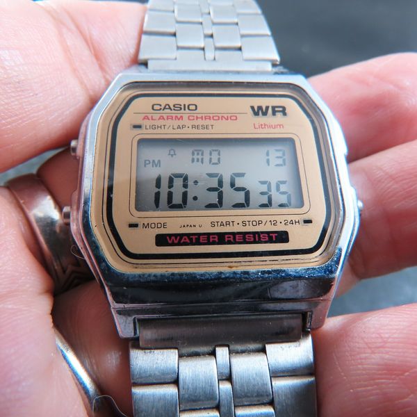 A159W Casio Lithium Chrono LCD Quartz Men Watch | WatchCharts Marketplace