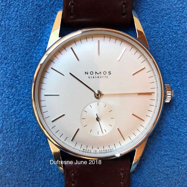 FS: Nomos Orion Weiss 35mm | WatchCharts Marketplace