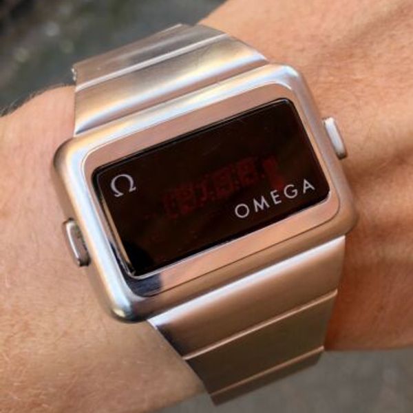 Omega Time Computer 2 LED Digital Watch. Very Rare Stainless Steel ...