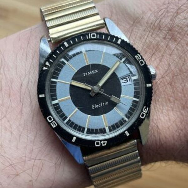 Vintage Timex Electric Calendar Dive Watch 1970 Ref. 9677 4170 Divers ...