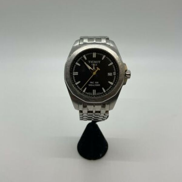 Tissot 1853 PRC 100 Swiss Day/Date Watch (Water Damage/Not Running ...