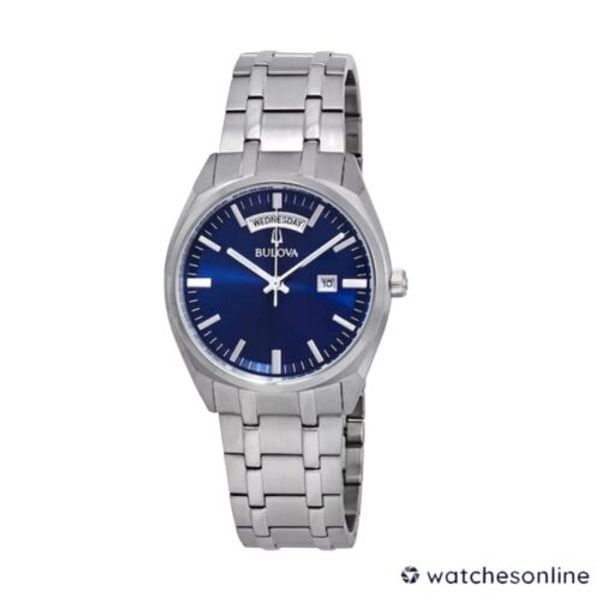 Bulova Classic Surveyor Mens watch 96C125 Blue Dial | WatchCharts ...