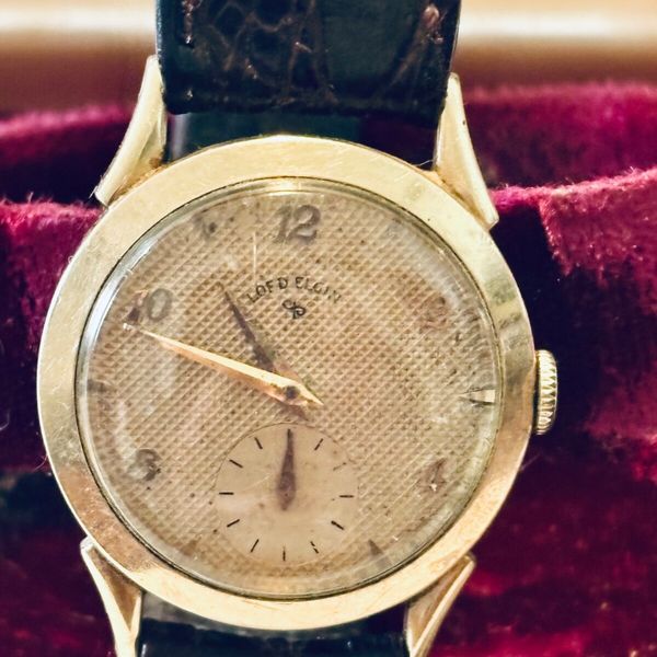 Vgt Lord Elgin 14K Gold Filled 21J Men's Wrist Watch in Original Box ...