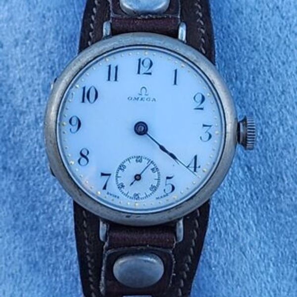 1906 Omega Trench Modified Wristwatch For Repair | WatchCharts Marketplace