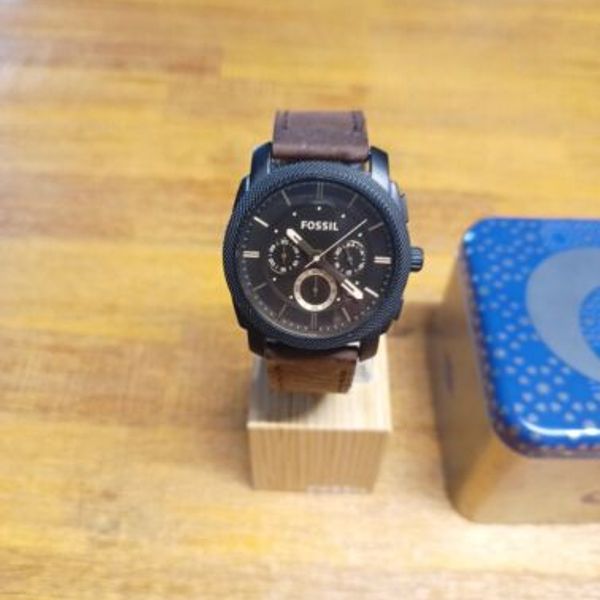 Fossil Watch Chronograph Men's, Machine, FS4656, New Battery, Leather ...