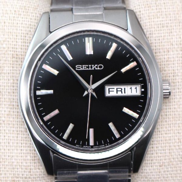 Seiko Selection SBTH011 Black Dial Stainless Steel Sapphire Glass Men ...