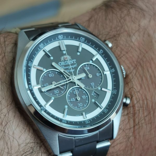 Orient Chronograph 10 Bar Tx00 Solar Watch Men | WatchCharts Marketplace