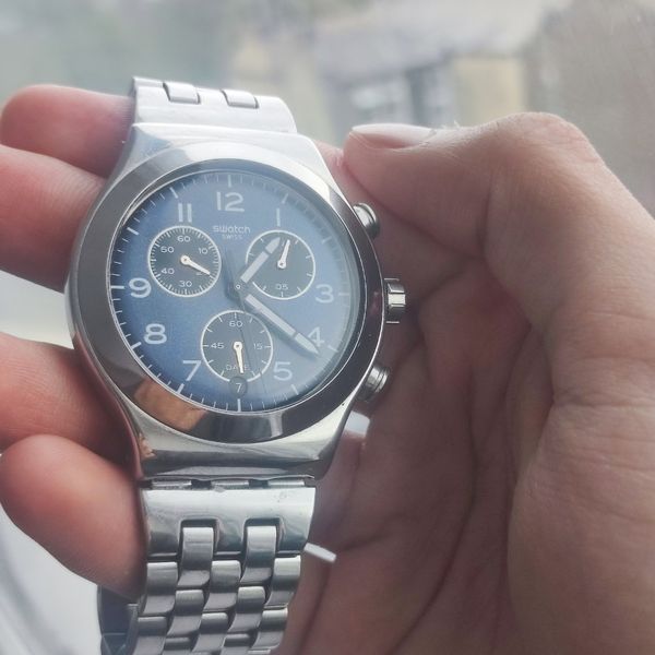 Swatch Chronograph Blue Face Dial | WatchCharts Marketplace