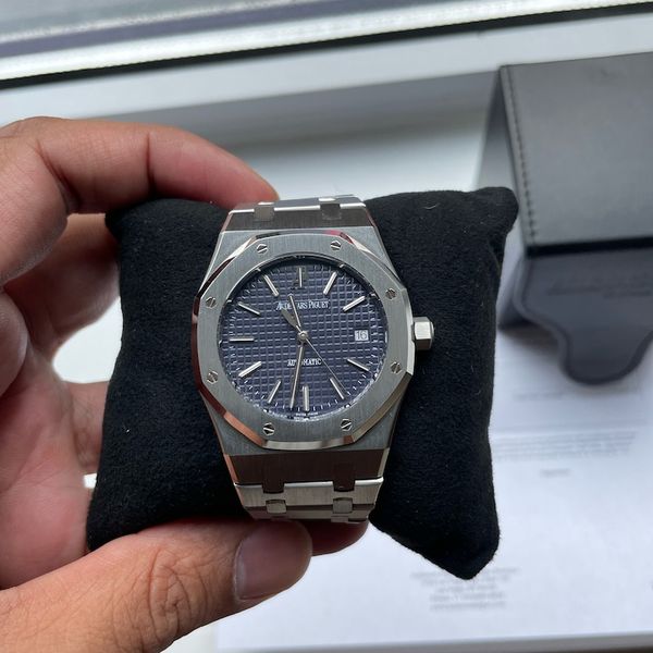 FS: Audemars Piguet 15300 BLUE Dial Mint G-Serial Just Serviced by AP ...