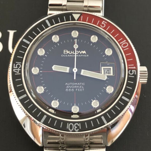 Bulova Oceanographer Automatic Watch Model 98B320. Special Edition ...