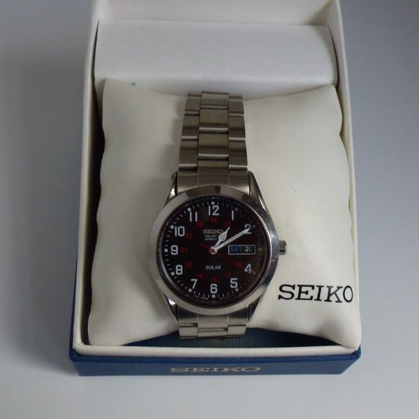 SEIKO RAILROAD APPROVED SOLAR WATCH SN179 | WatchCharts Marketplace