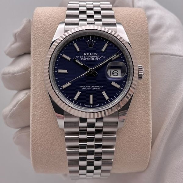 FS: Rolex Datejust 36MM “Blue Motif” - Ref 126234 (2023 COMPLETE SET ...
