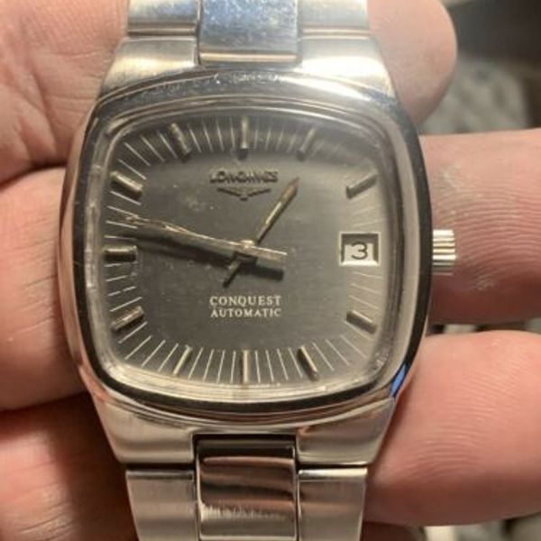 Vintage Longines Conquest Automatic Watch Square | WatchCharts