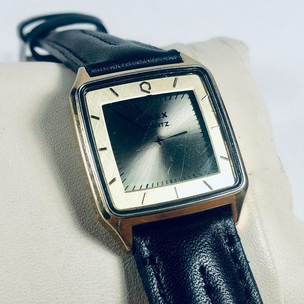 Vintage TIMEX L Cell Illusion LCD Watch Dual New Battery & Leather Band ...