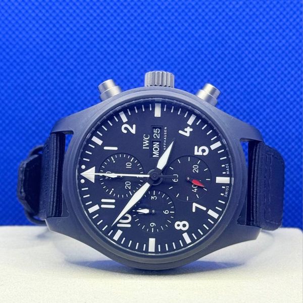 Pre Owned 07/2022 IWC Schaffhausen Pilot’s Watch Chronograph Top Gun ...