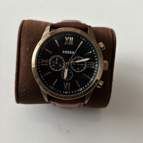 Fossil Flynn Chronograph Brown Leather Watch BQ2261 ( works perfectly ...