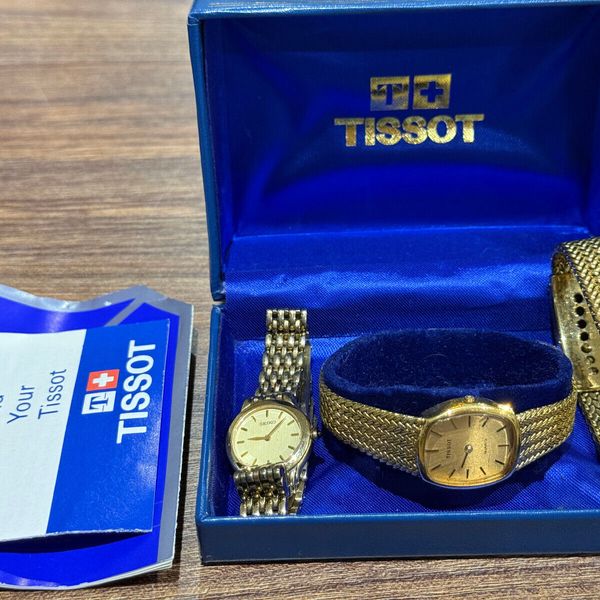 Tissot, Seiko, Regency watches, gold colour, spares or repairs ...
