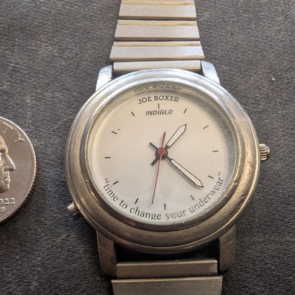 Vintage 1995 Joe Boxer Timex Indiglo Smiley Quartz Watch â Time to ...